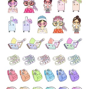 Planner Girl Travel Printable Planner Stickers, Filofax, Happy Planner ...