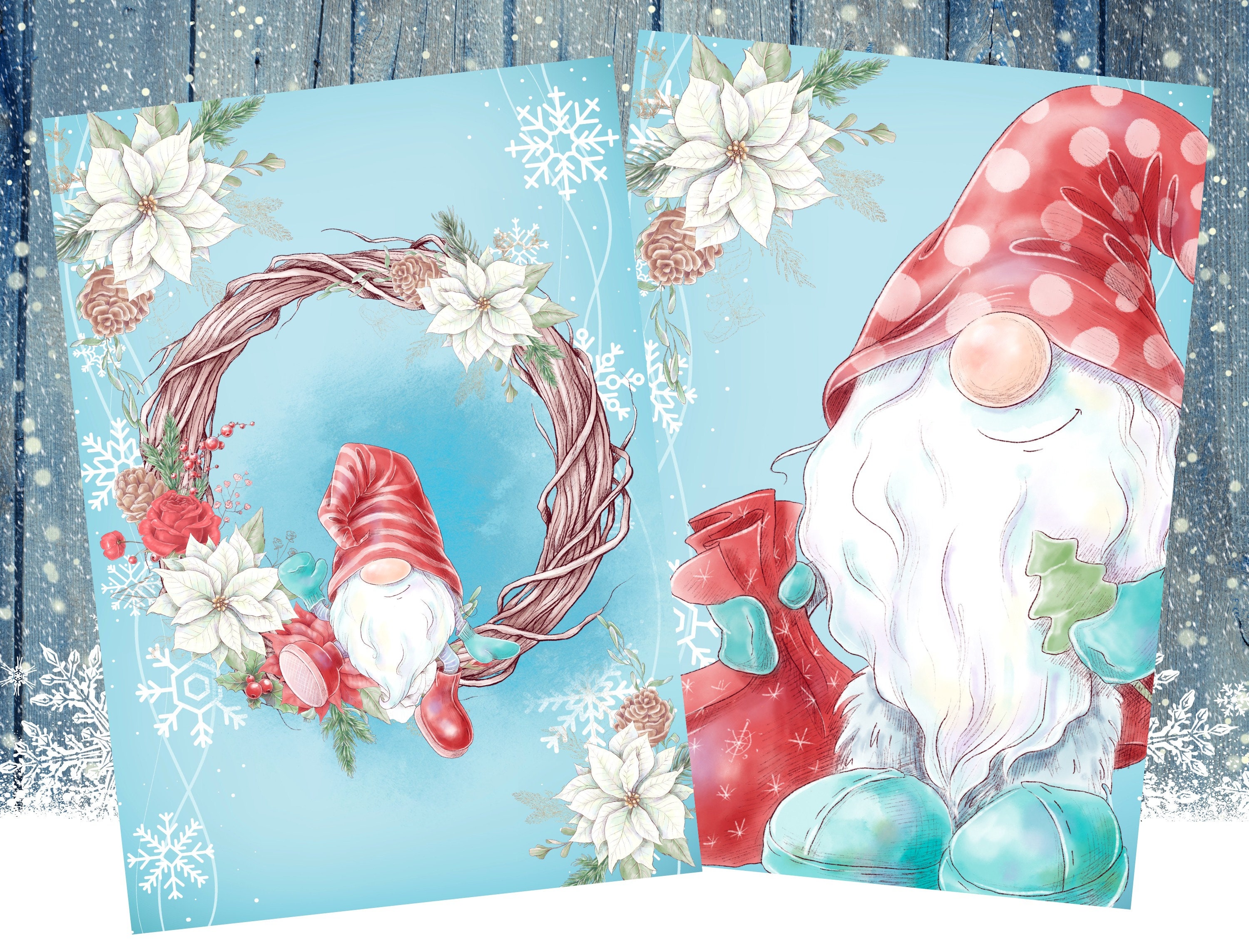 Christmas Gnome Printable Planner Dashboard/winter Planner - Etsy