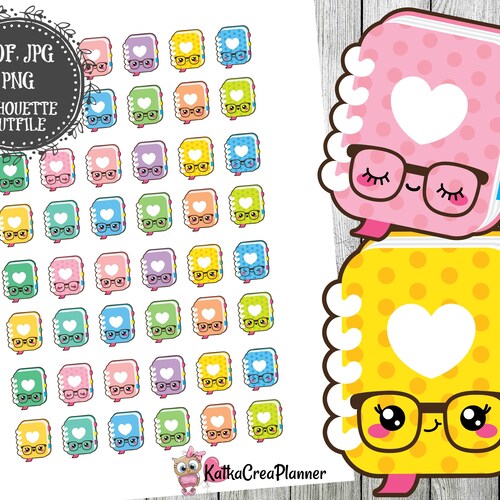 Cute Printable Groceries Kawaii Shopping Planner Stickers - Etsy