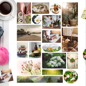 NATURAL Printable Photo Collage Sticker Sheet/bullet Journal Stickers ...