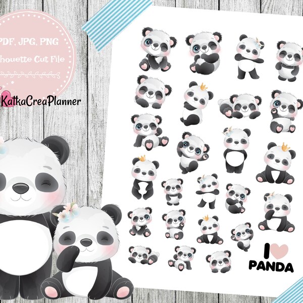 Panda Scrapbook - Etsy