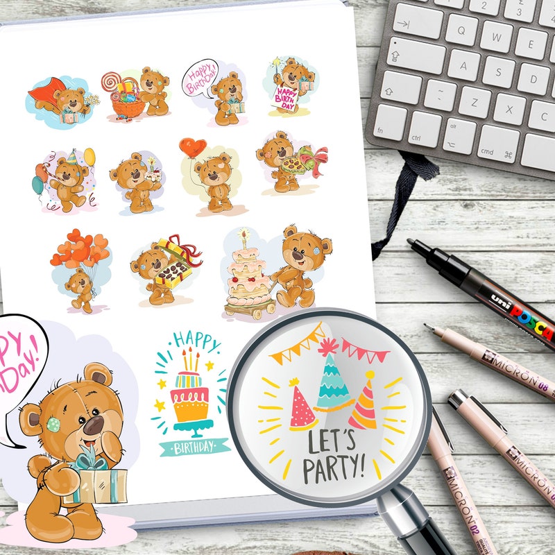Birthday Planner Stickers - Etsy