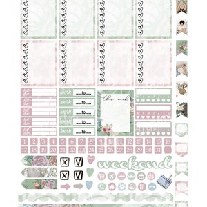 SPRING FEELING Printable Planner Stickers for Erin Condren Planner ...