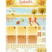 Printable September Monthly View Stickers Planner Stickers - Etsy