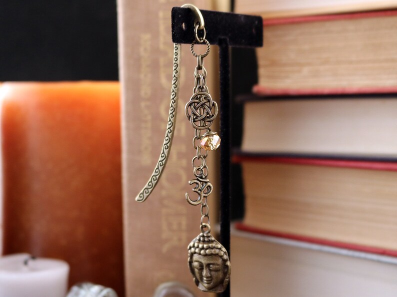 Yoga Zen Bookmark Golden Finish Spiral Detail Bookmark With - Etsy Canada