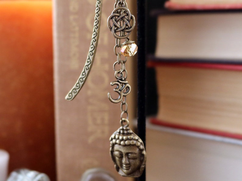 Yoga Zen Bookmark Golden Finish Spiral Detail Bookmark With - Etsy Canada