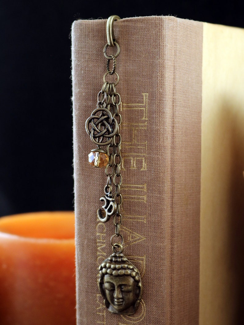 Yoga Zen Bookmark Golden Finish Spiral Detail Bookmark With - Etsy Canada