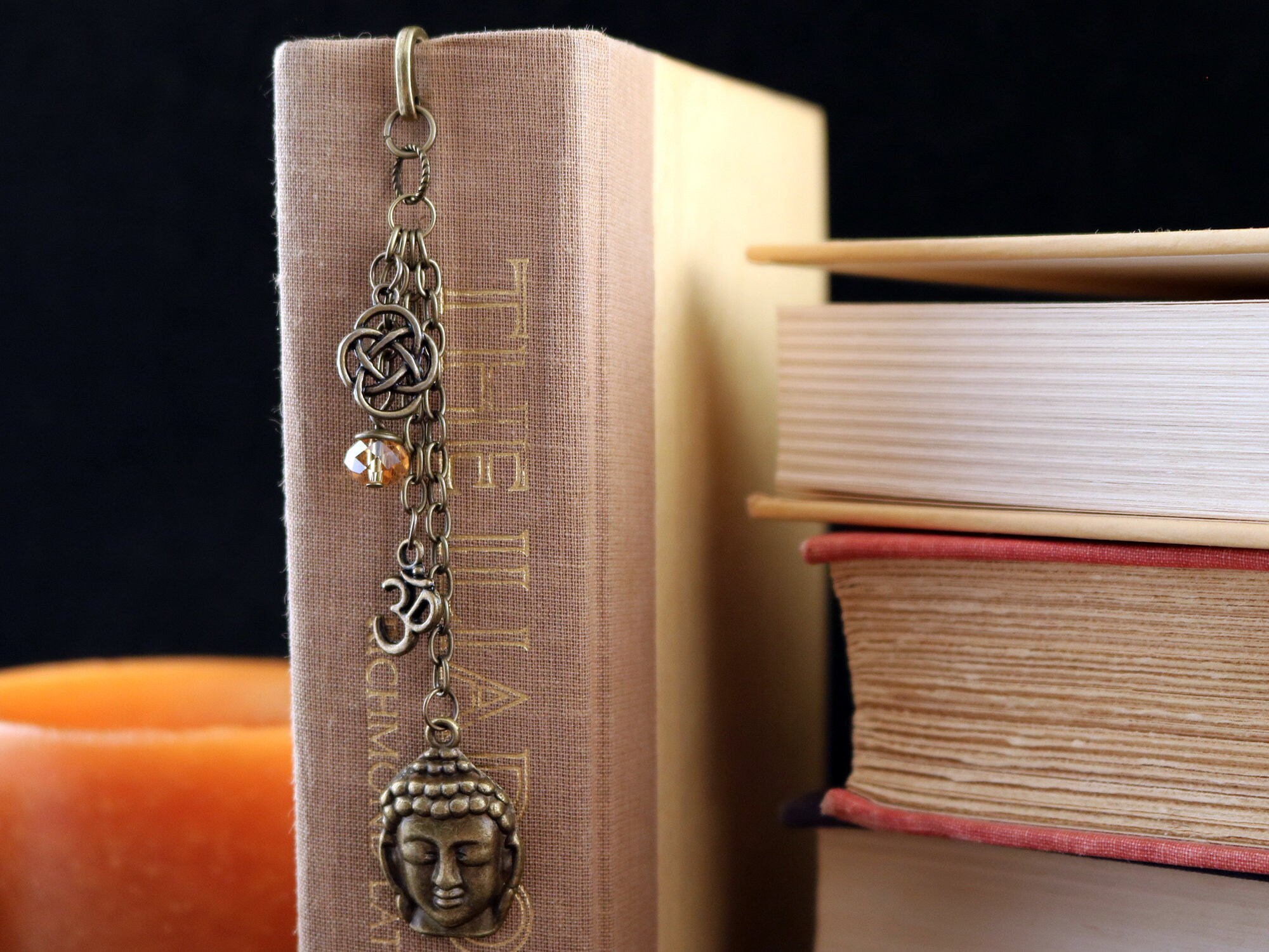 Yoga Zen Bookmark Golden Finish Spiral Detail Bookmark With - Etsy Canada