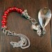 Red Jade Dragon and Crystal Fire Car or Home Hanging Charm With Red ...