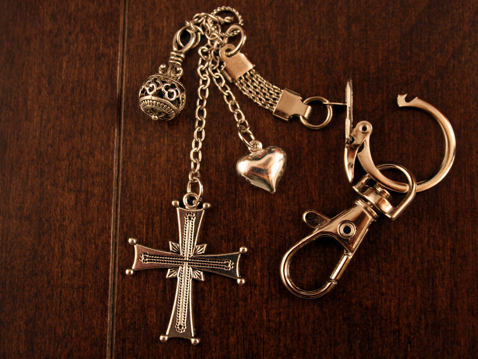 Christian Keychain Silver Detailed Cross Service Incense - Etsy Canada