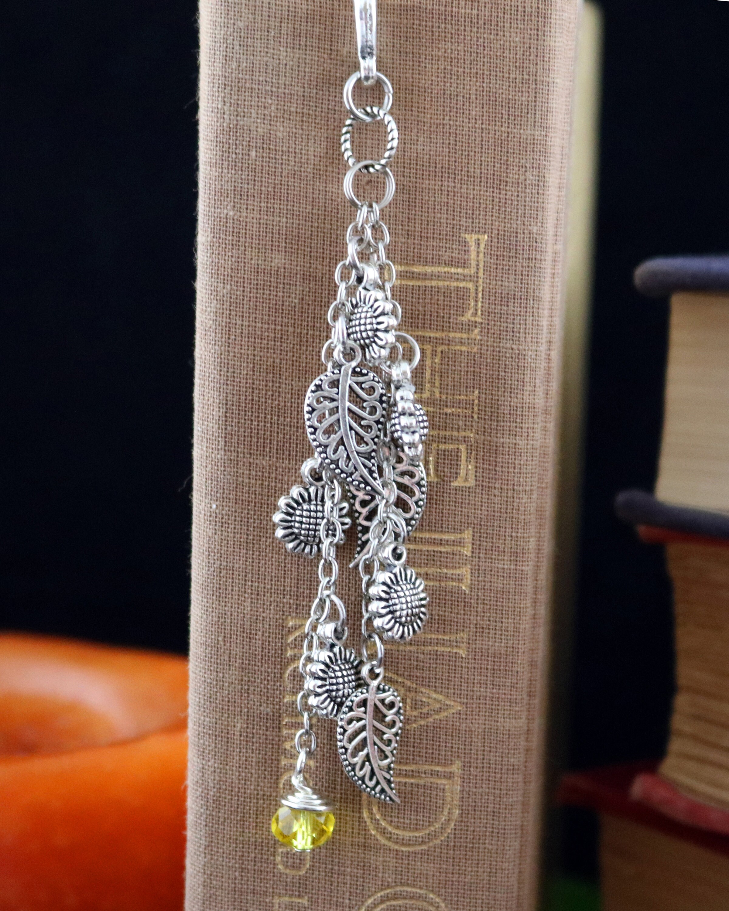 Field of Sunflowers Silver Finish Feather Bookmark With - Etsy Canada