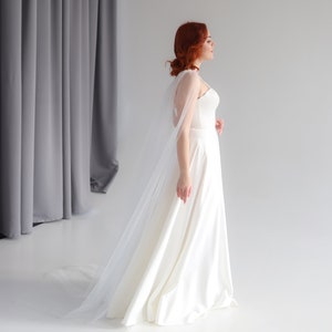 Bridal Cape for Strapless Dress Shoulder Cape Long Wedding Pearl ...