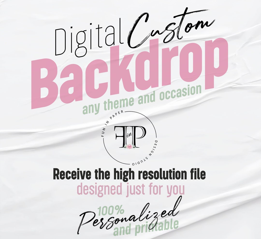 Digital Custom Backdrop and Floor, Any Dimension. Digital Printable ...