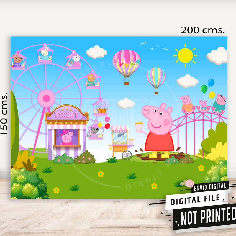 Peppa Pig Backdrop - Etsy