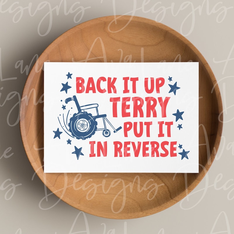 Back It up Terry Svg - Etsy
