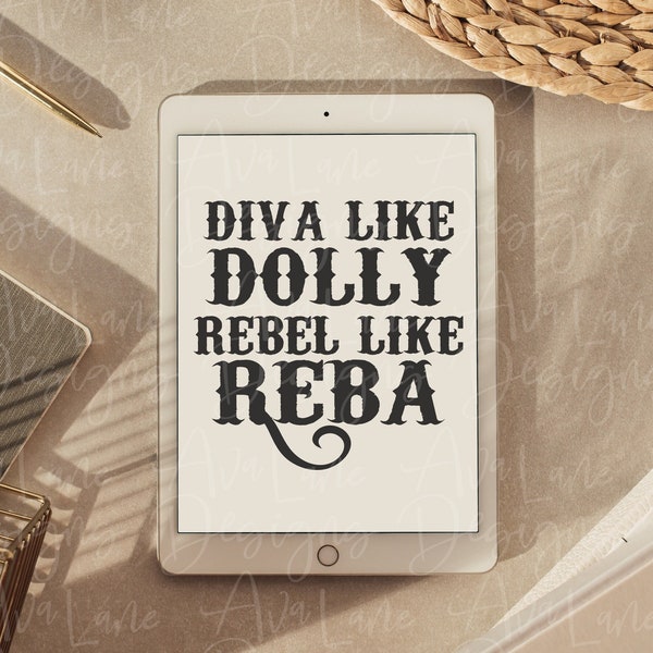 Reba Silhouette Svg - Etsy UK