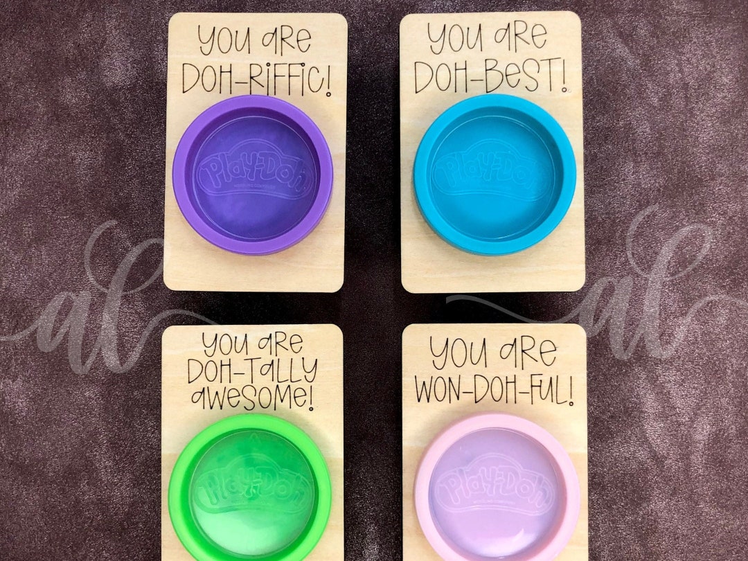 SCORED 4 Doh Pun Card Bundle Play Doh Holders, 1oz Doh Holders, Digital ...