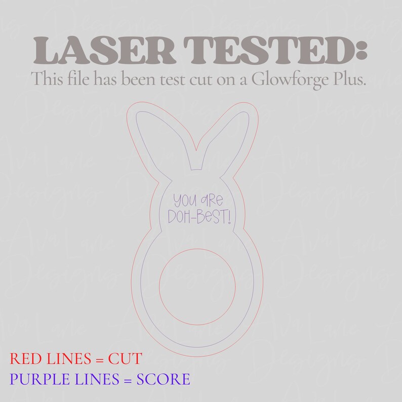 SCORED Peep Doh Pun Easter Play Doh Holders Laser Cut SVG Glowforge ...