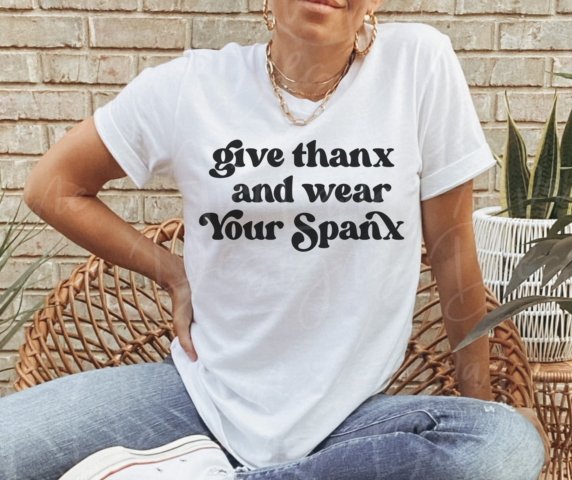 Give Thanks & Wear Your Spanx Svg, Pdf, Png, Silhouette Studio, Fall ...