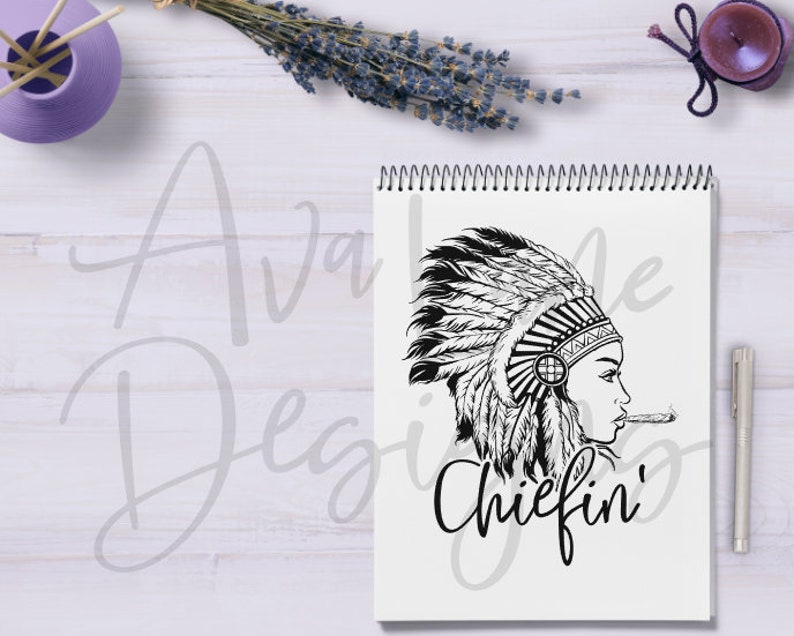 Chiefin'. Silhouette Files. SVG Files. Vinyl Designs. | Etsy