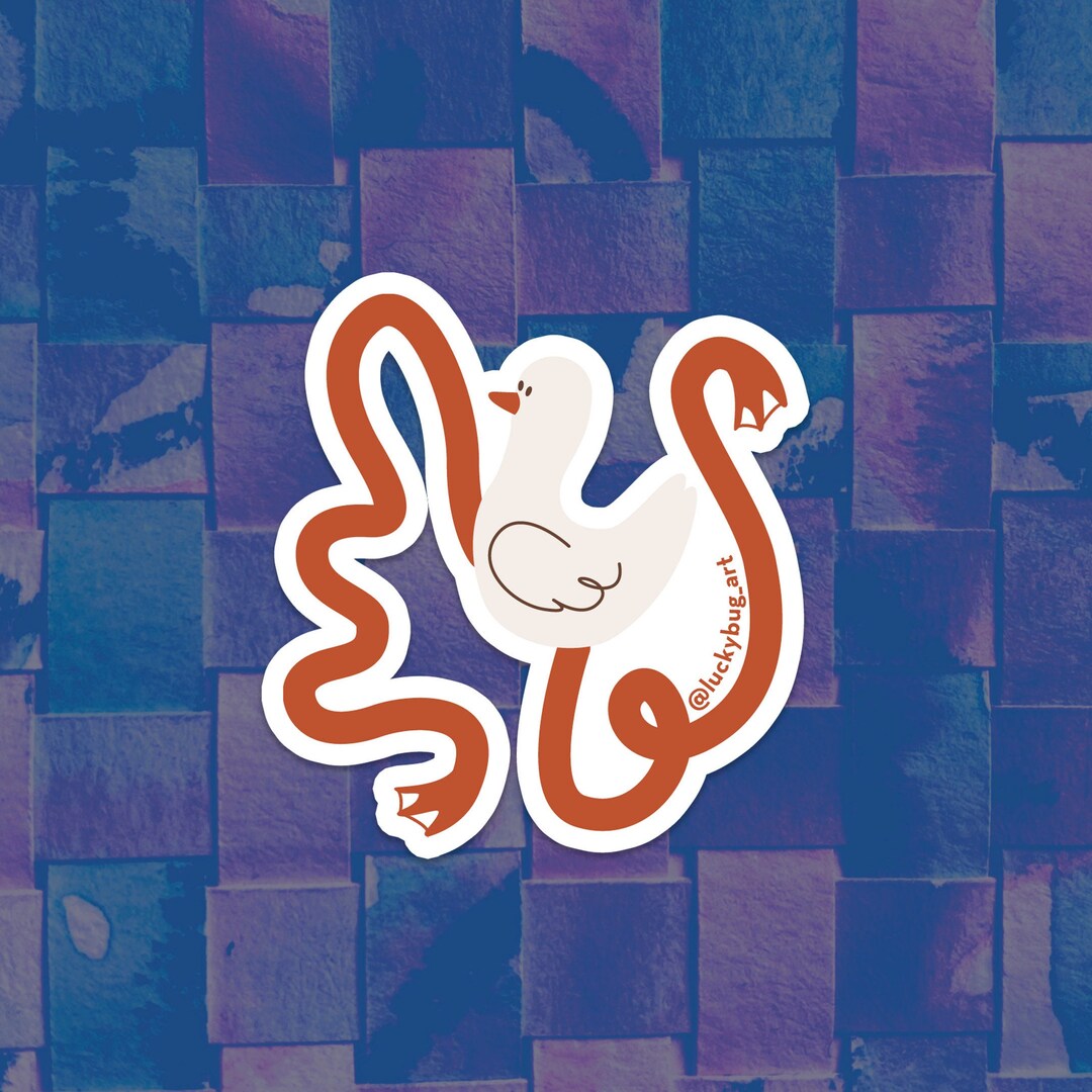 Ducky Long Legs Sticker - Etsy