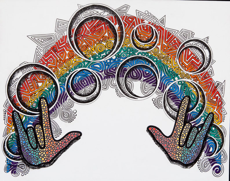 ILY Rainbow - Etsy