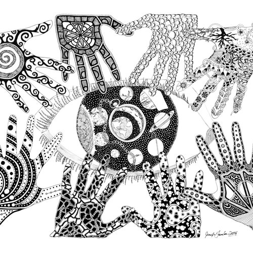 Pencil Drawing of Child Holding Broken World in Hes Hands - Etsy