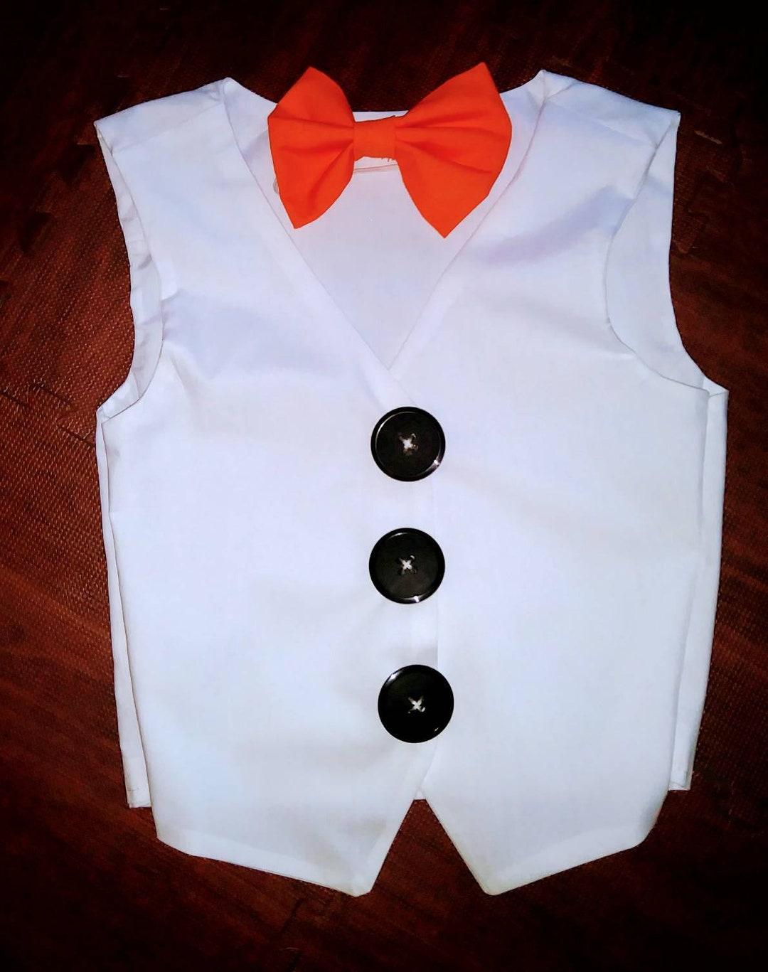 Olaf Frozen Vest and Tie - Etsy