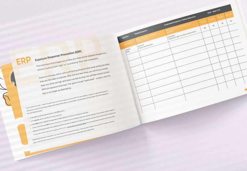 CBT Techniques Booklet for OCD and Anxiety Disorders - Etsy
