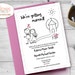 Cartoon Wedding Invitation Set, Stick Figure Wedding, Printable Wedding ...