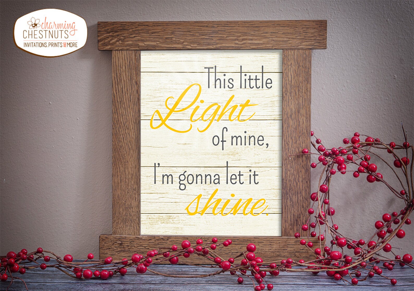 This Little Light of Mine, Printable Wall Art Decor, Nursery Decor ...