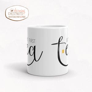 BUT FIRST TEA Mug Gift for tea lover Cute mug Gift for her | Etsy