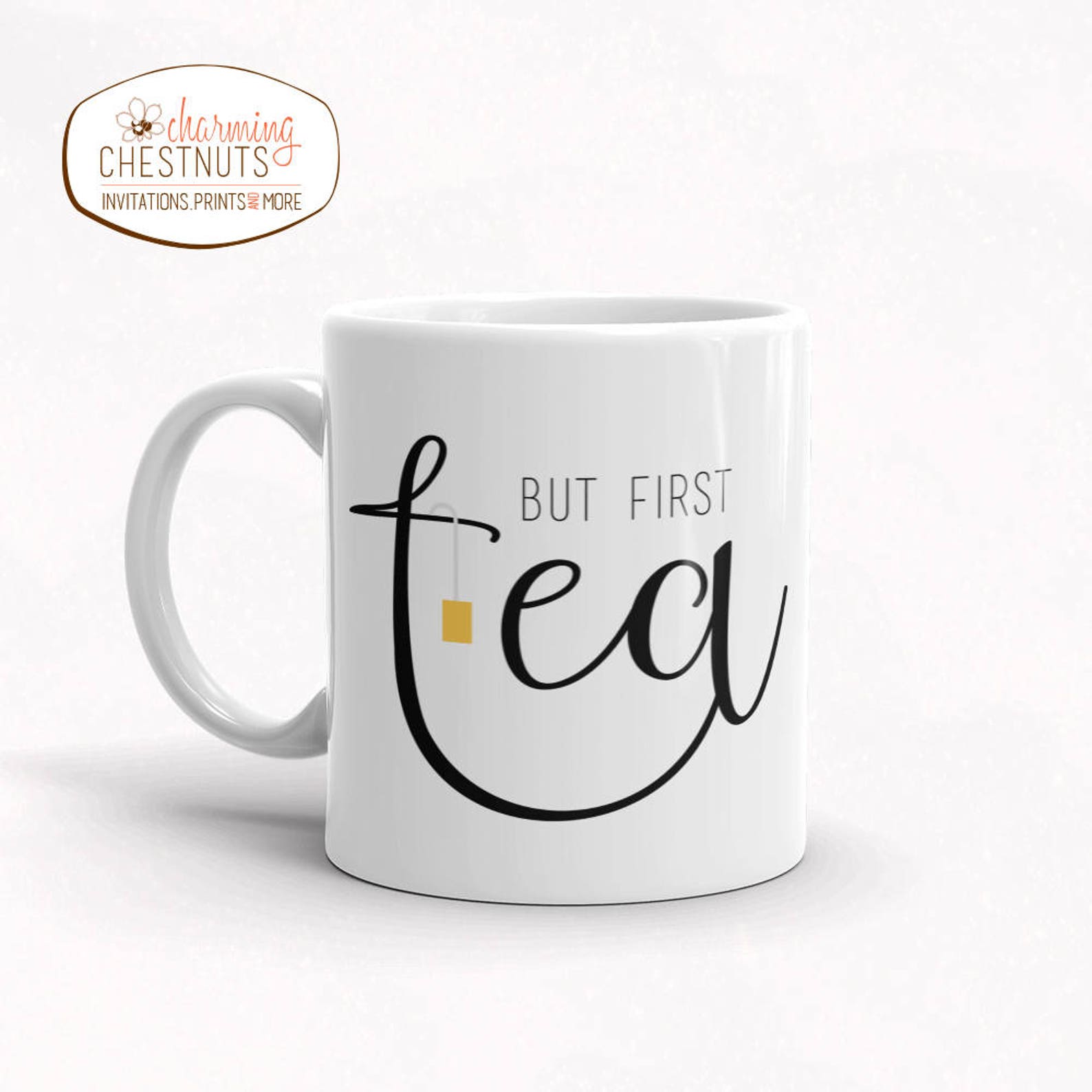BUT FIRST TEA Mug Gift for tea lover Cute mug Gift for her | Etsy