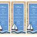 NAUTICAL MENU CARD, Printable Menu, Table Decor, Nautical Theme Blue ...