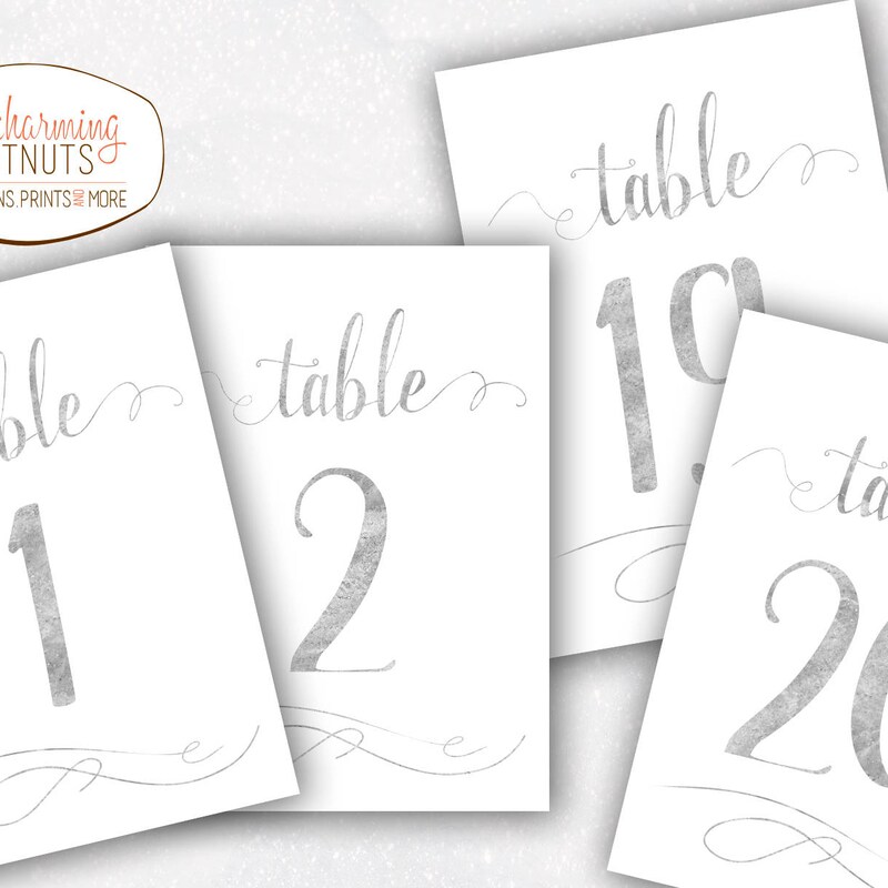 Diy Table Numbers - Etsy