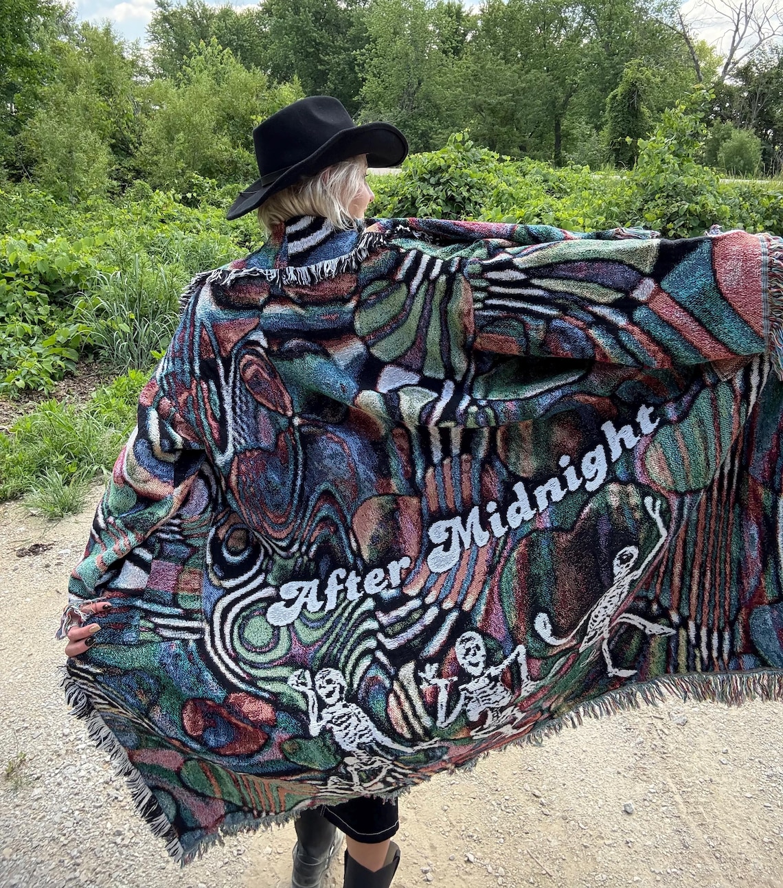 After Midnight Original Psychedelic Art Extra Oversized Blanket Coat - Etsy