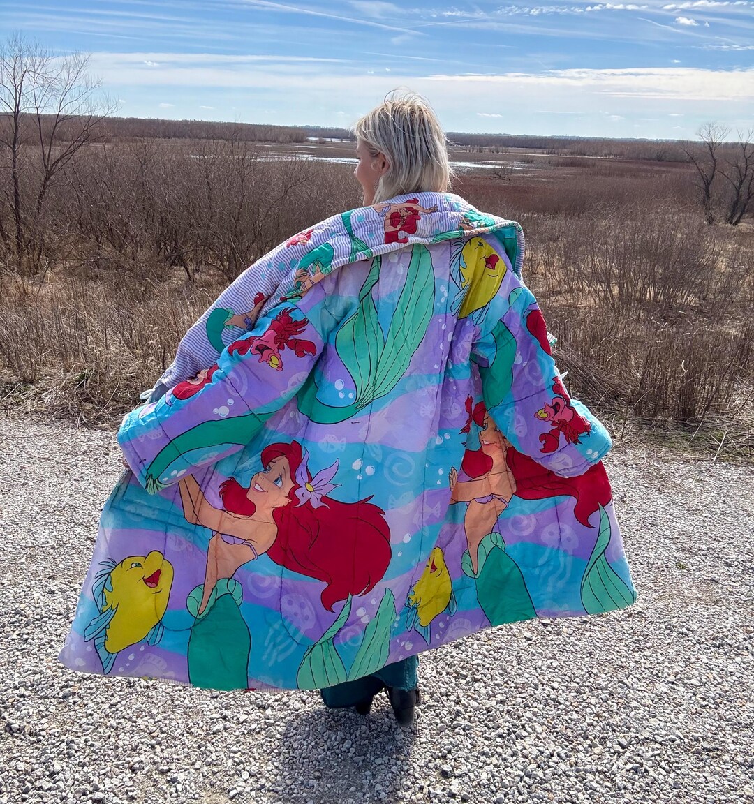 Ariel & Flounder 90s Nostalgia Oversized Comforter Coat - Etsy
