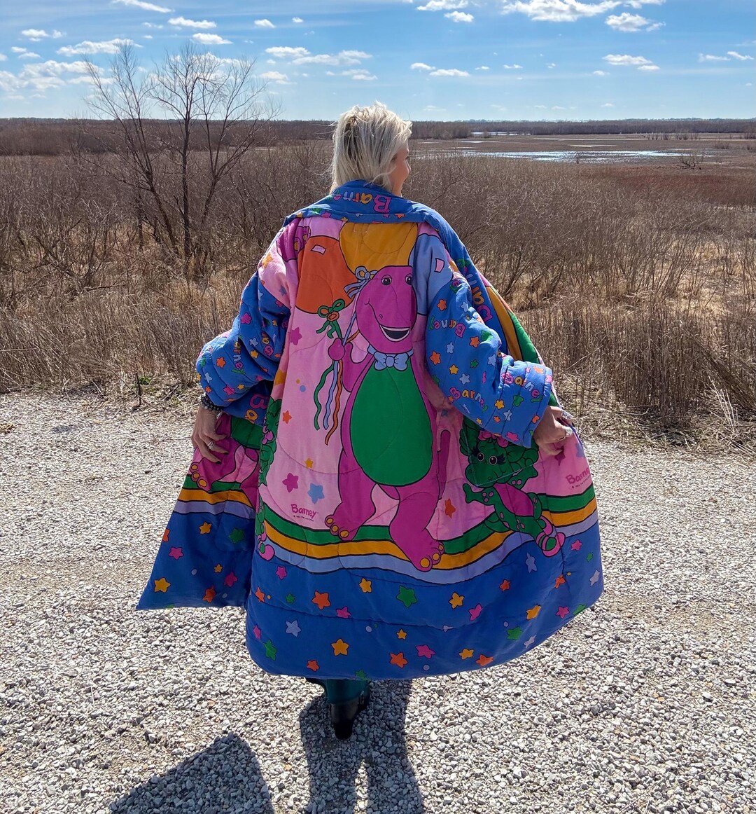 Barney & Baby Bop Nostalgic Dyed Comforter Coat - Etsy