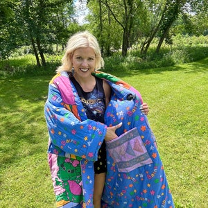 Barney & Baby Bop Nostalgic Dyed Comforter Coat - Etsy