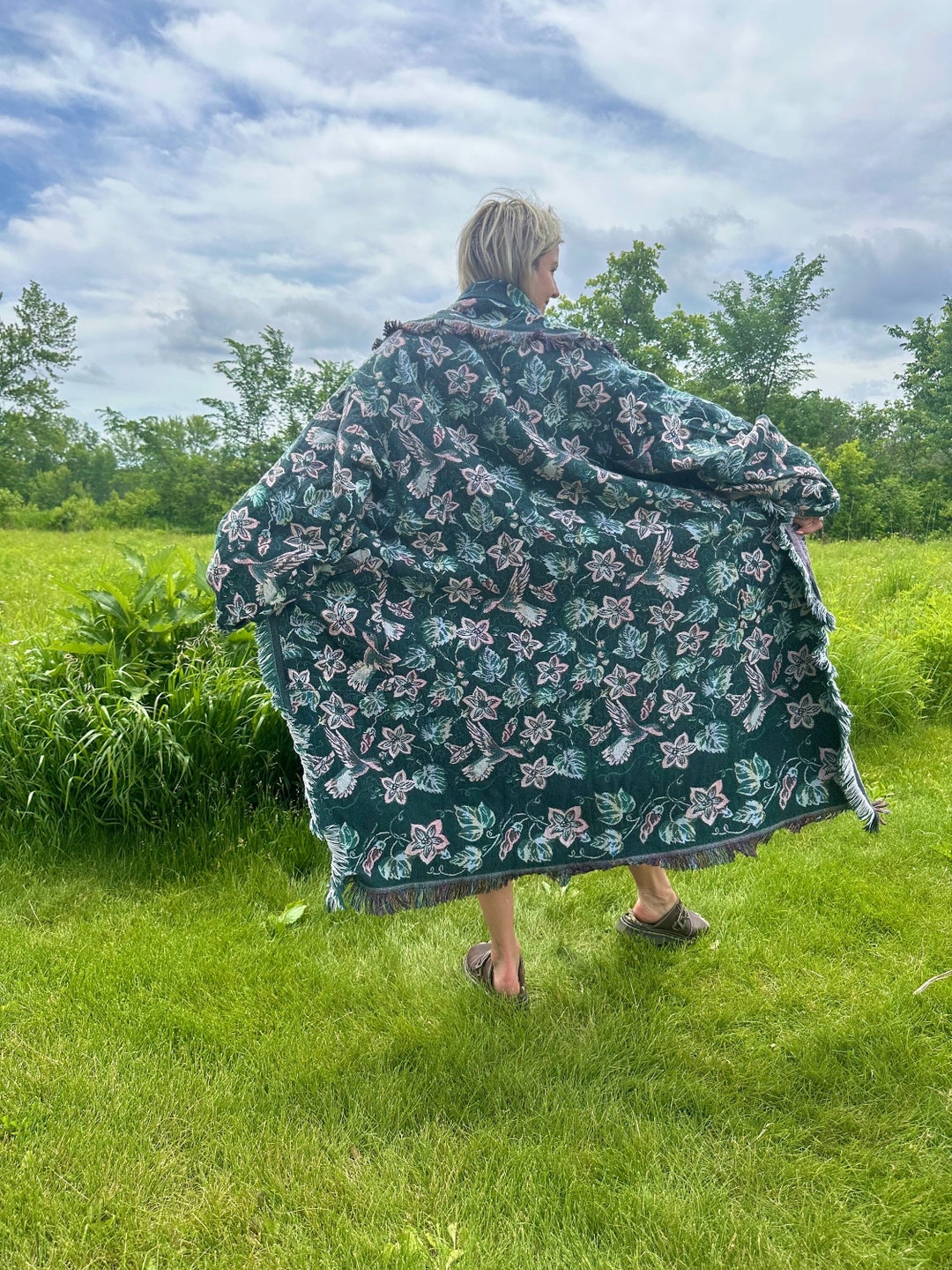 Hummingbird Spirit Animal Oversized Blanket Duster - Etsy