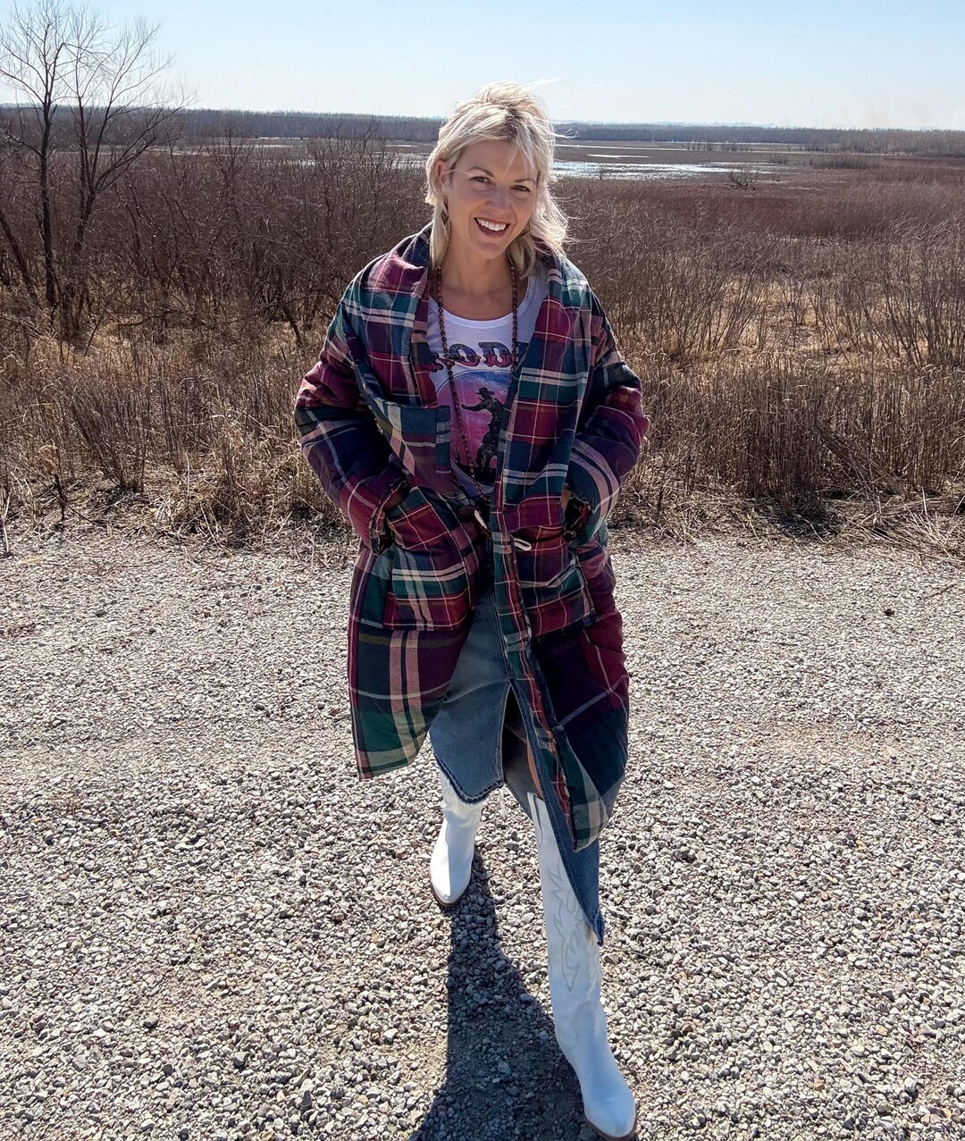 90s Sleepover Nostalgic Plaid Comforter Coat - Etsy