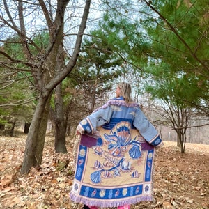 Beach Combin With My Boo Long Blanket Coat - Etsy