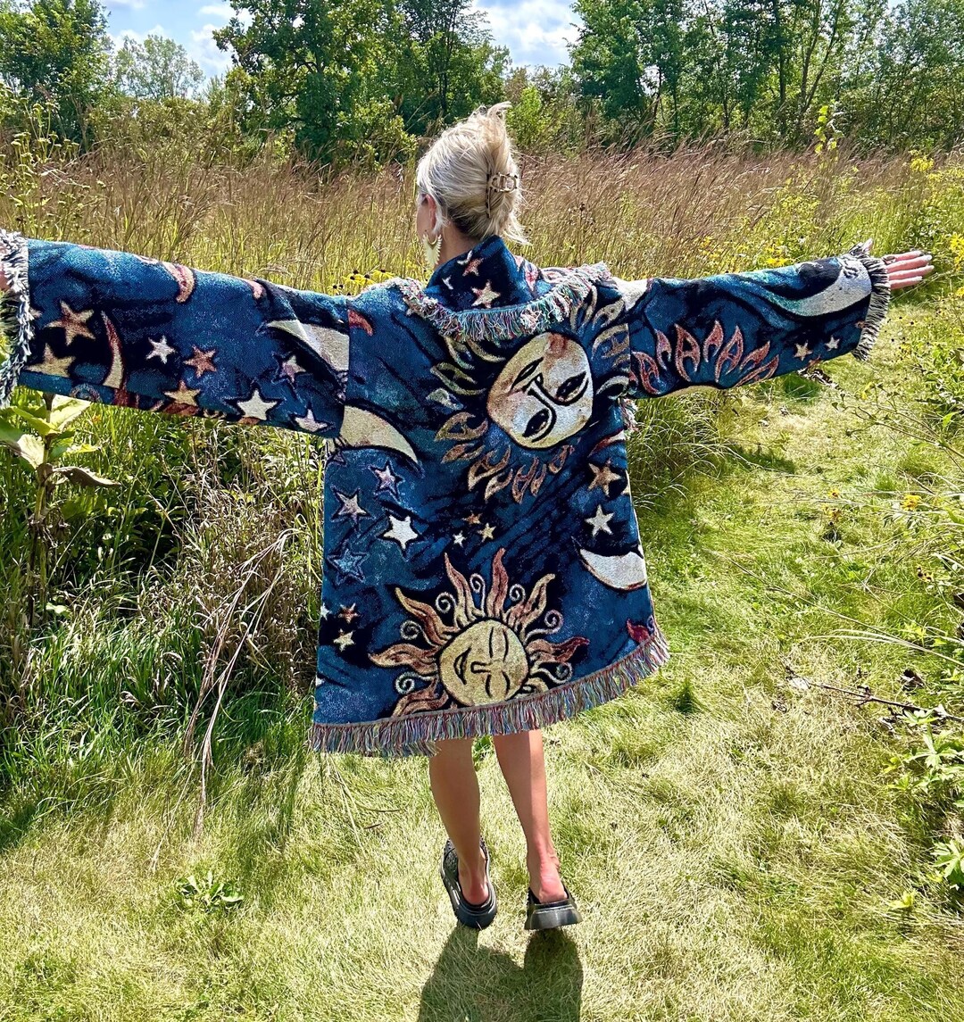Celestial Dancer Art Blanket Cardigan - Etsy