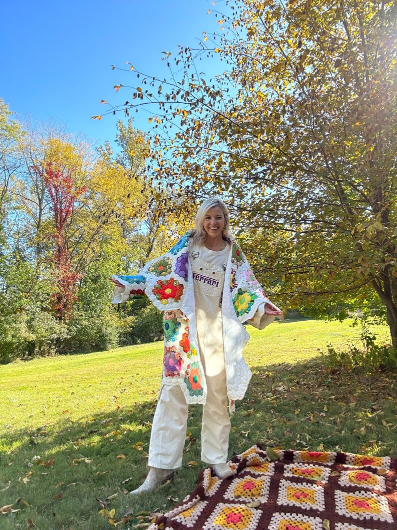 Rainbow Honeycombs Maximalist Quilt Coat - Etsy