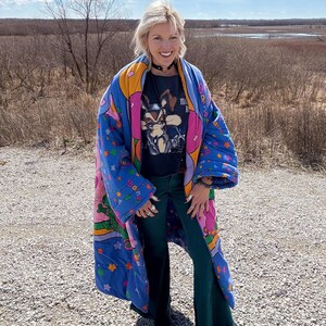 Barney & Baby Bop Nostalgic Dyed Comforter Coat - Etsy