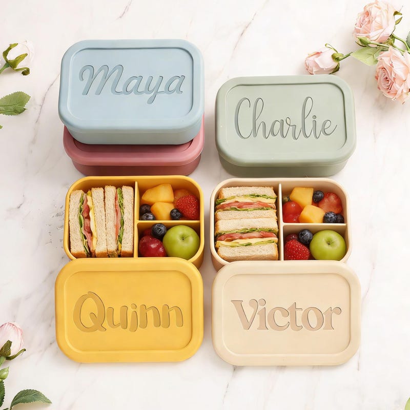 Personalized Lunch Box - Etsy
