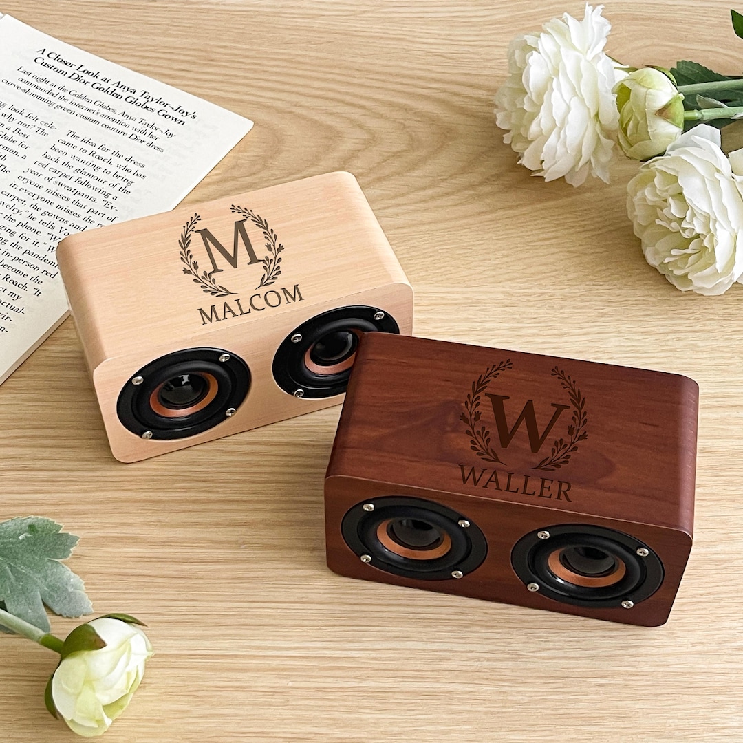 Personalized Bluetooth Speaker/ Custom Wood Speaker/ Groomsmen Proposal ...