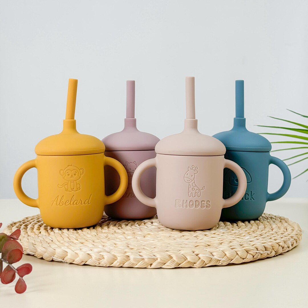 Personalized Non-overflow Sippy Cup/ Custom Silicone Cup/ Baby Cup ...