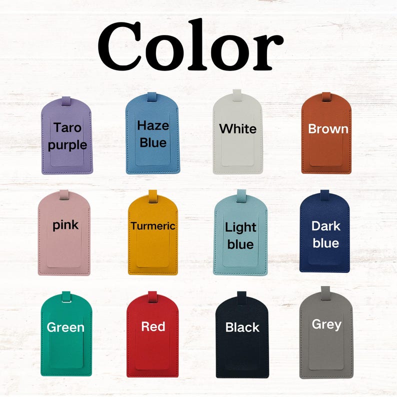 Personalized Luggage Tag/ Custom Name PU Leather Suitcase Tag ...