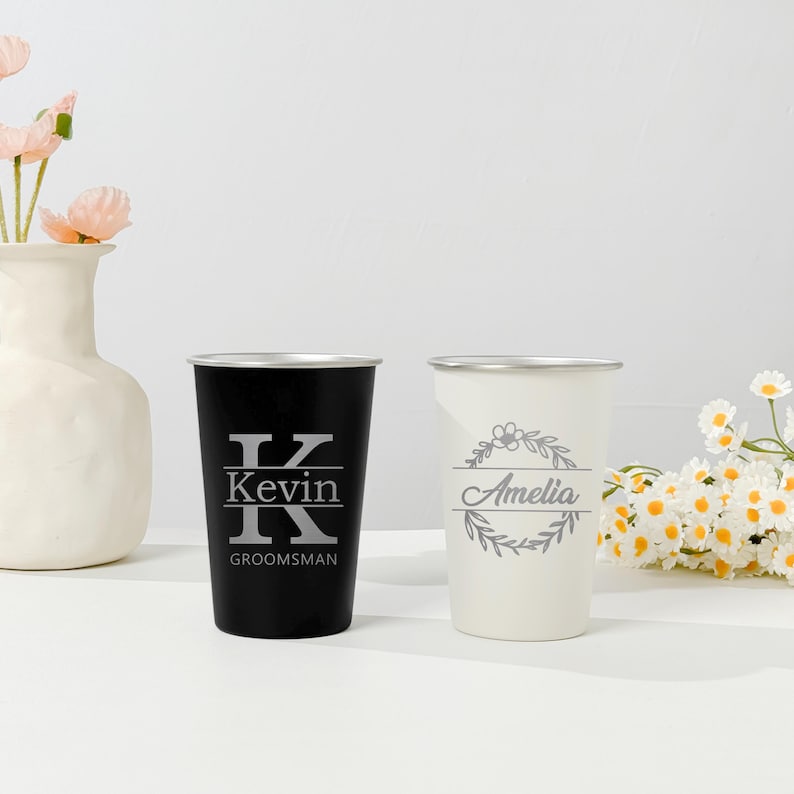 Personalized Party Cup/ Custom Wedding Gift/ Custom Engraved Glass ...